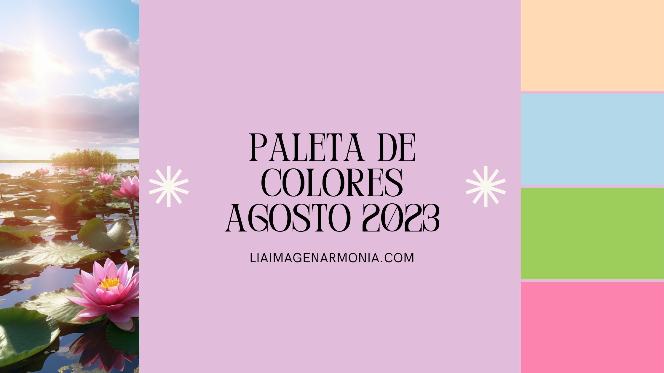 Paleta de colores de agosto 2023 | Coaching Imagen y Vida